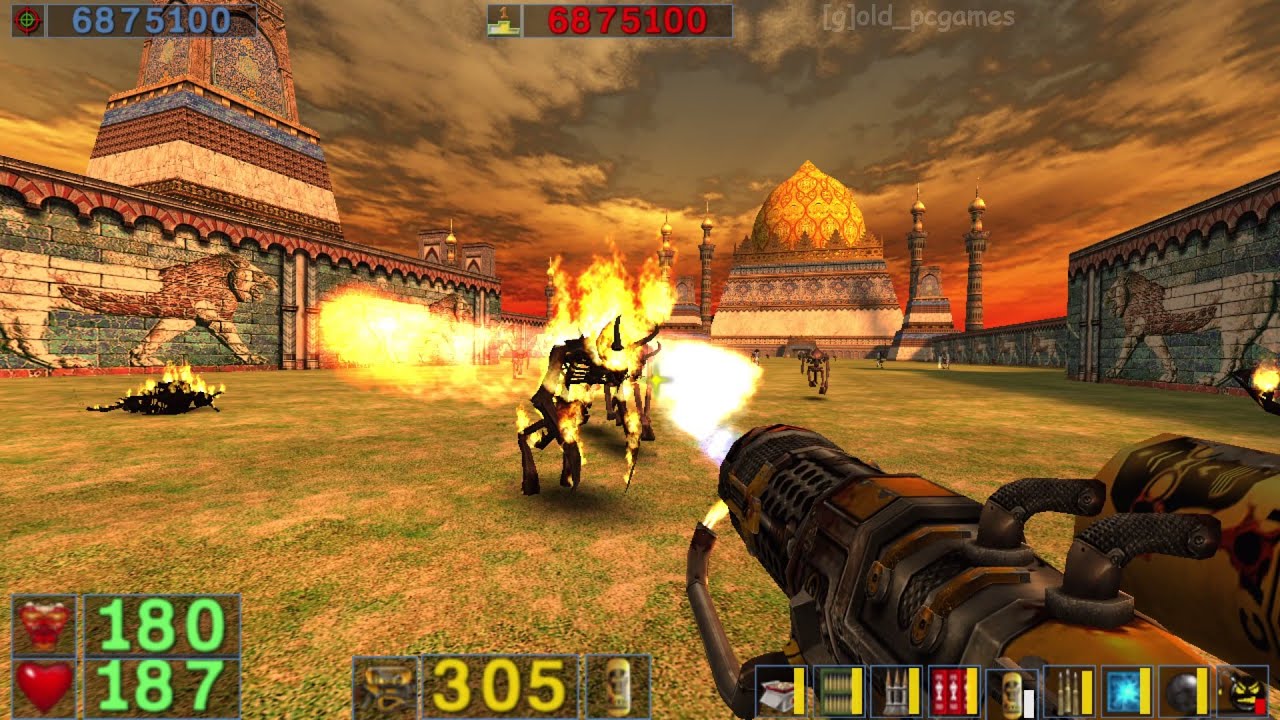 Serious Sam - The Second Encounter #8. Courtyards of Gilgamesh . - YouTube