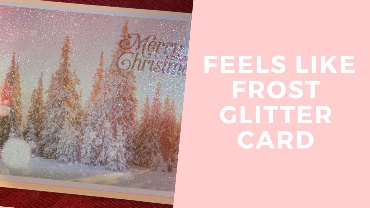 MAKE A GLITTER CARD FRONT using the "Feels Like Frost" DSP from Stampin ...