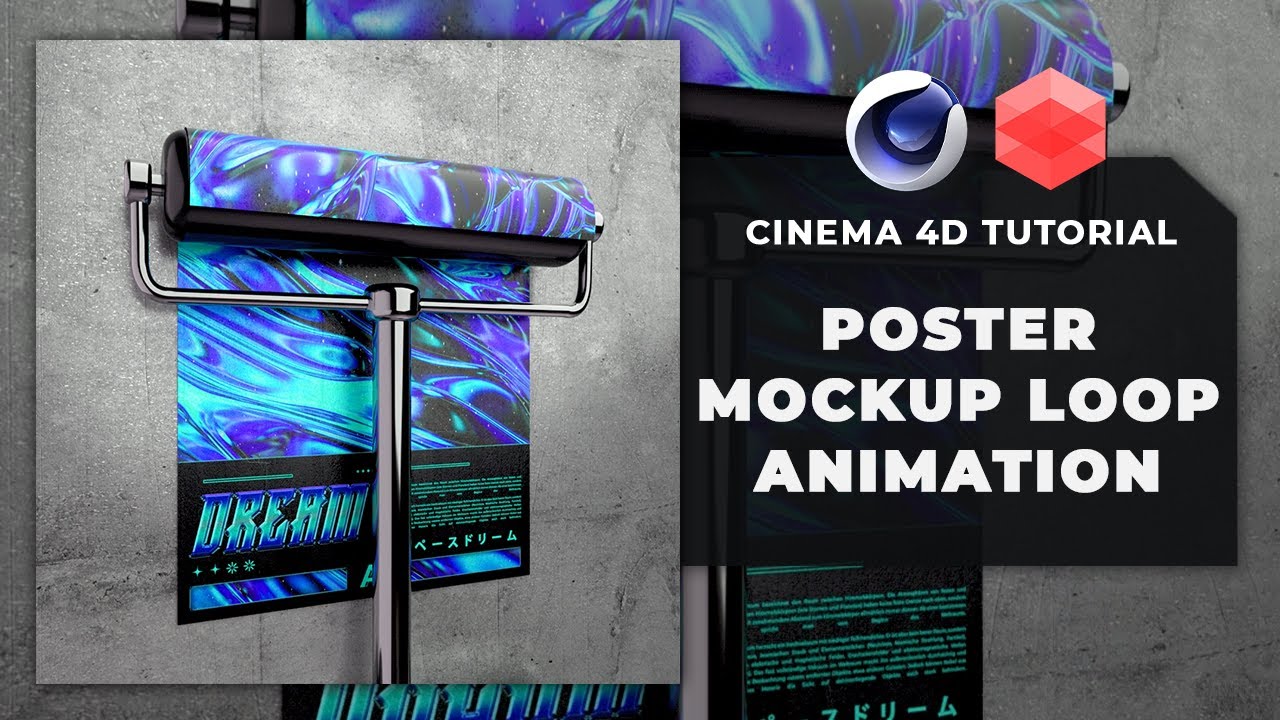 ☁️ WITNESS THE MOST INCREDIBLE POSTER MOCKUP LOOP ANIMATION YOU'VE EVER ...