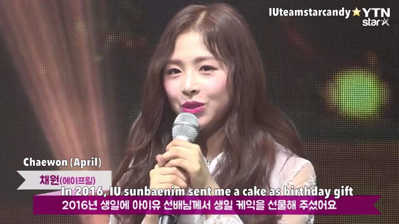 [ENGSUB] 170104 April's Chaewon talks about receiving birthday cake ...