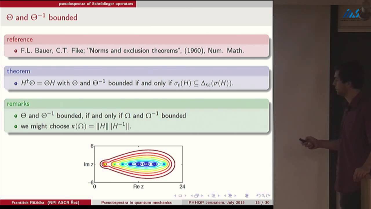 Frantisek Ruzicka - Pseudospectra in quantum mechanics - YouTube