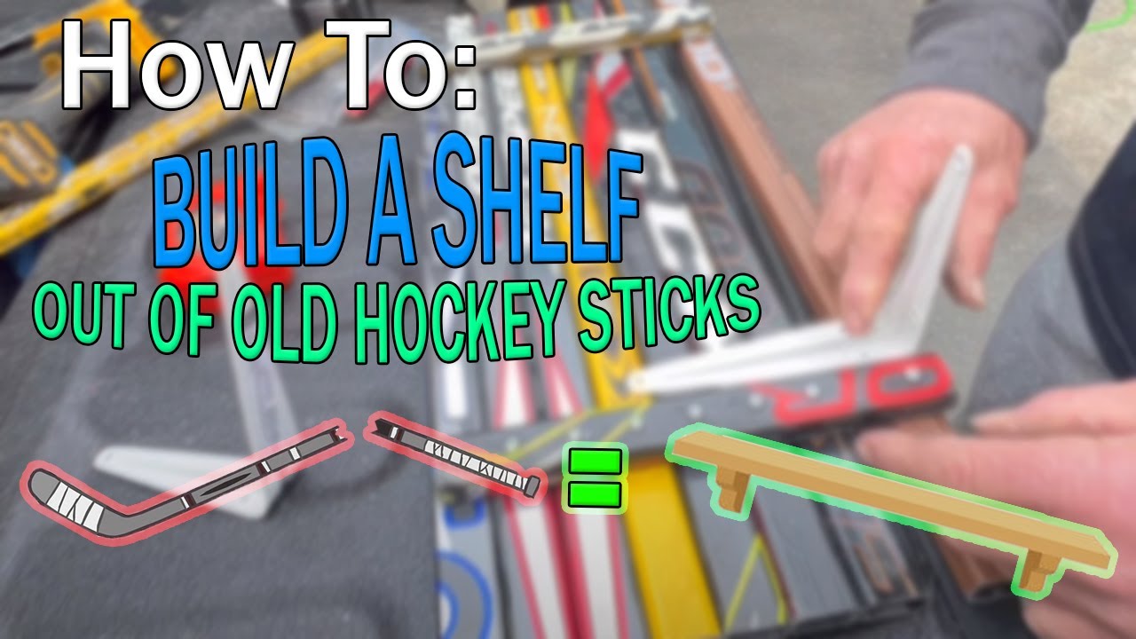 How To: Build A Shelf out of Hockey Sticks - YouTube
