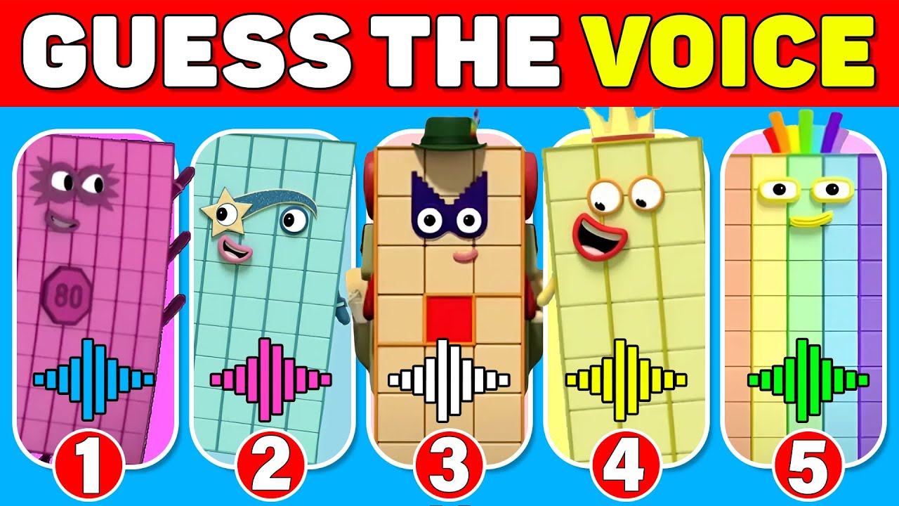 Guess the NUMBERBLOCKS (Quiz #2) Characters by Their Voice - YouTube