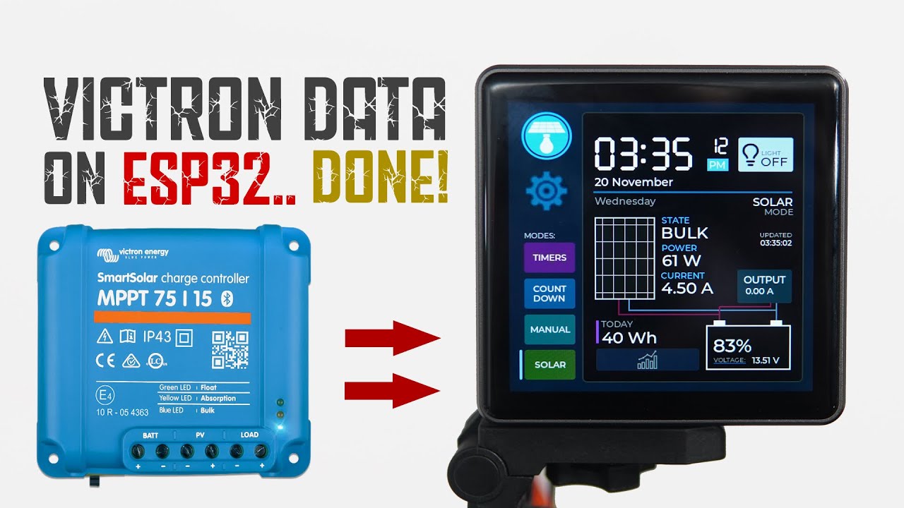 My Most Complex ESP32 Project: Retrieving Data from a Victron Solar ...