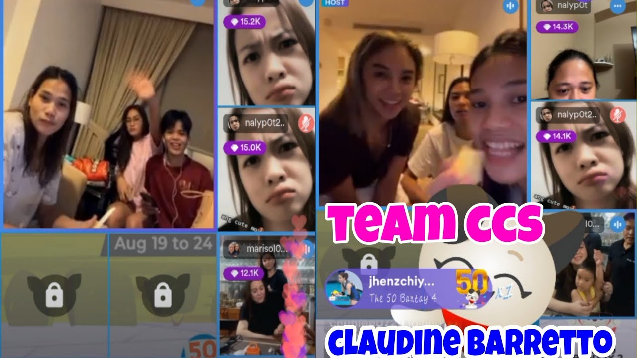 TEAM CCS💓! CELINE DOMINGO , ROSE VARGAS WITH CLAUDINE BARRETTO KUMU LIVE UPDATE | Pt.1 - YouTube