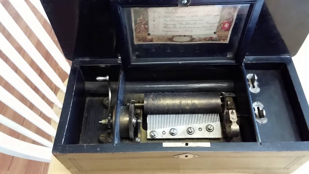 19th Century Cylinder Music Box - 48 teeth - YouTube