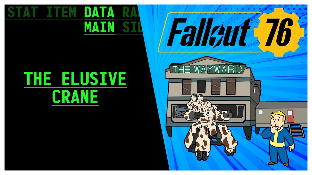 FO76 Main Story Guide: The Elusive Crane - YouTube