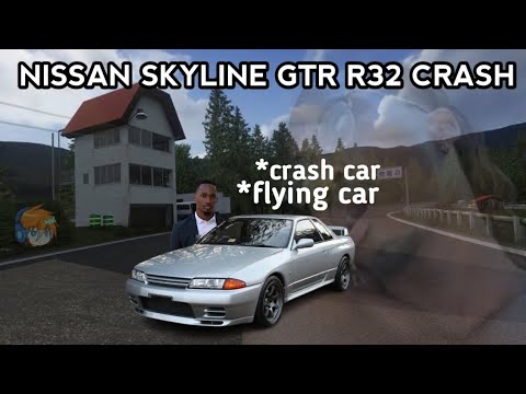 Ambatukam crash with he Nissan Skyline GTR R32 - YouTube