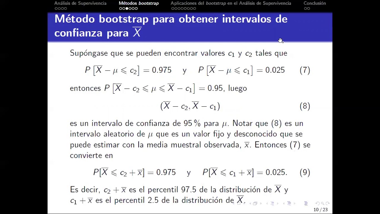 Análisis de Supervivencia y el Bootstrap. Blanca X. Muñoz, Bulmaro ...