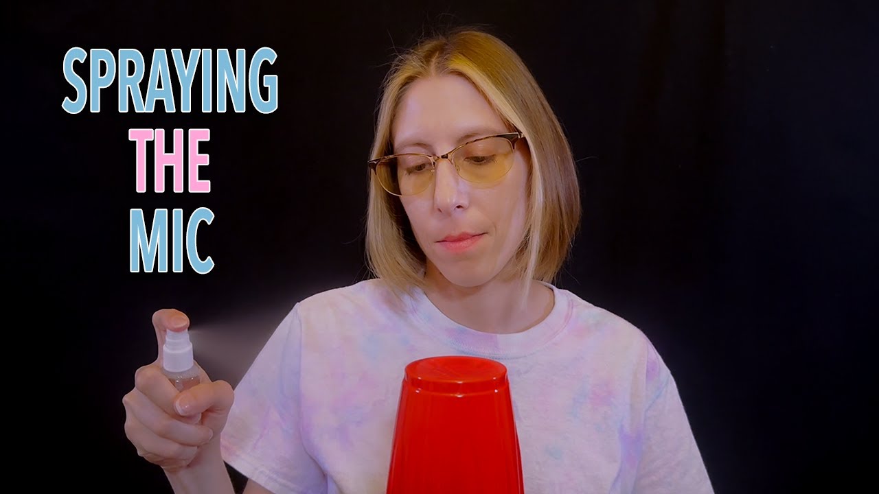 ASMR | Water spray - plastic, liquid, tapping, crinkling - YouTube