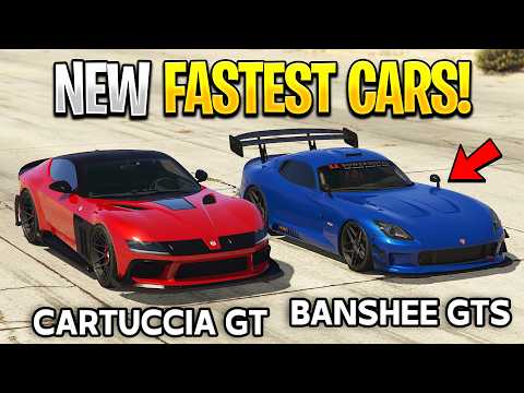 NEW FASTEST CAR! - Grotti CARTUCCIA GT vs Bravado BANSHEE GTS (GTA Online Speed Test!)