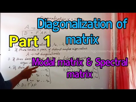 Diagonalization of a Matrix - YouTube