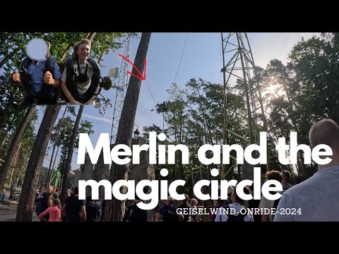 Merlin and the magic circle onride 2024 4k - YouTube