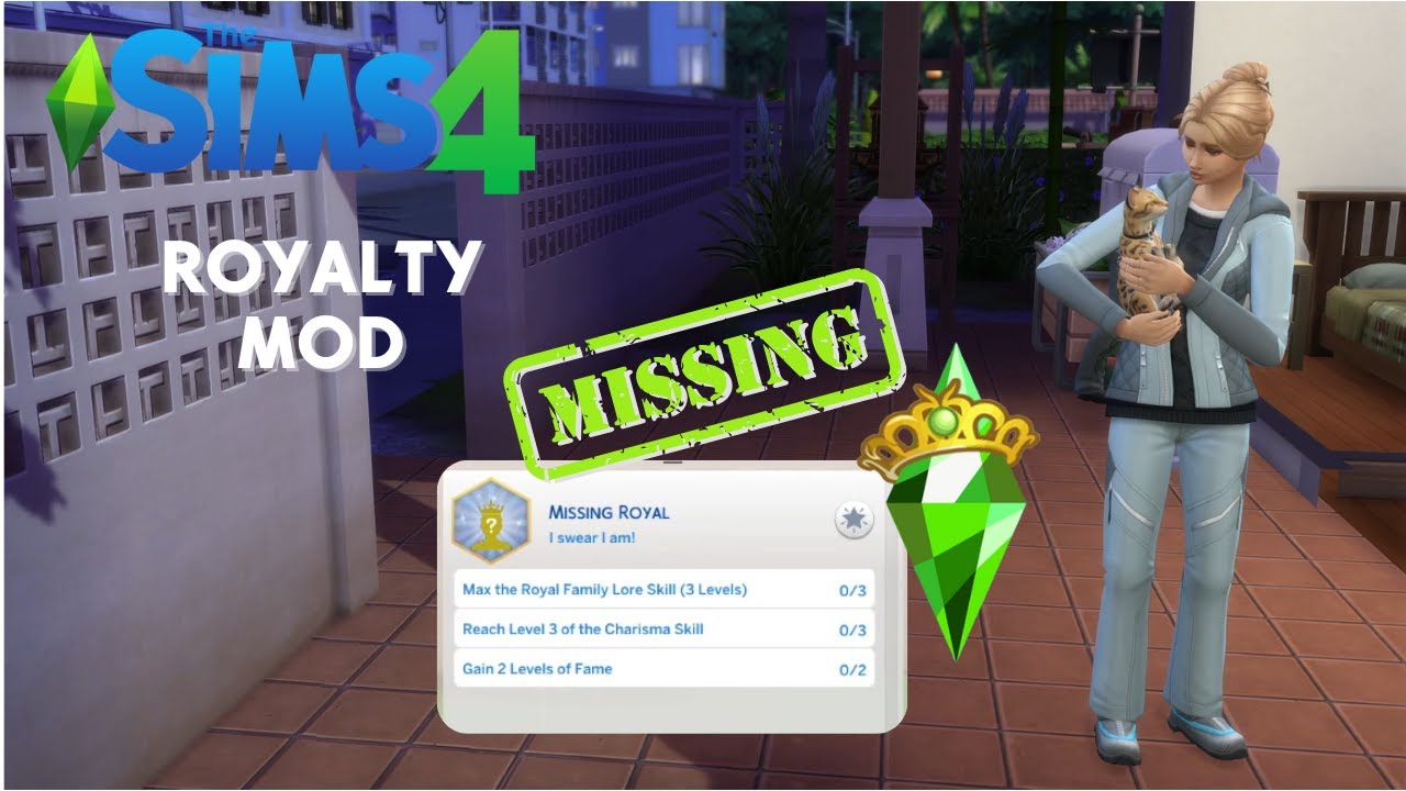 THE SIMS 4 - ROYALTY MOD - my teen sim is a secret member of the royal ...