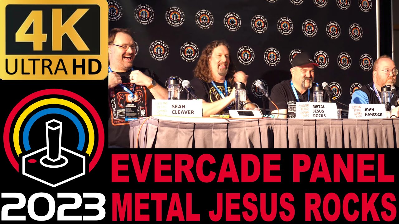 Sean Cleaver, MetalJesusRocks, John Hancock, John Riggs - Evercade - PRGE 2023 Portland Retro ...
