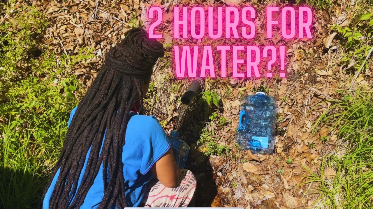 Homestead drinking water. Visiting a natural spring. - YouTube
