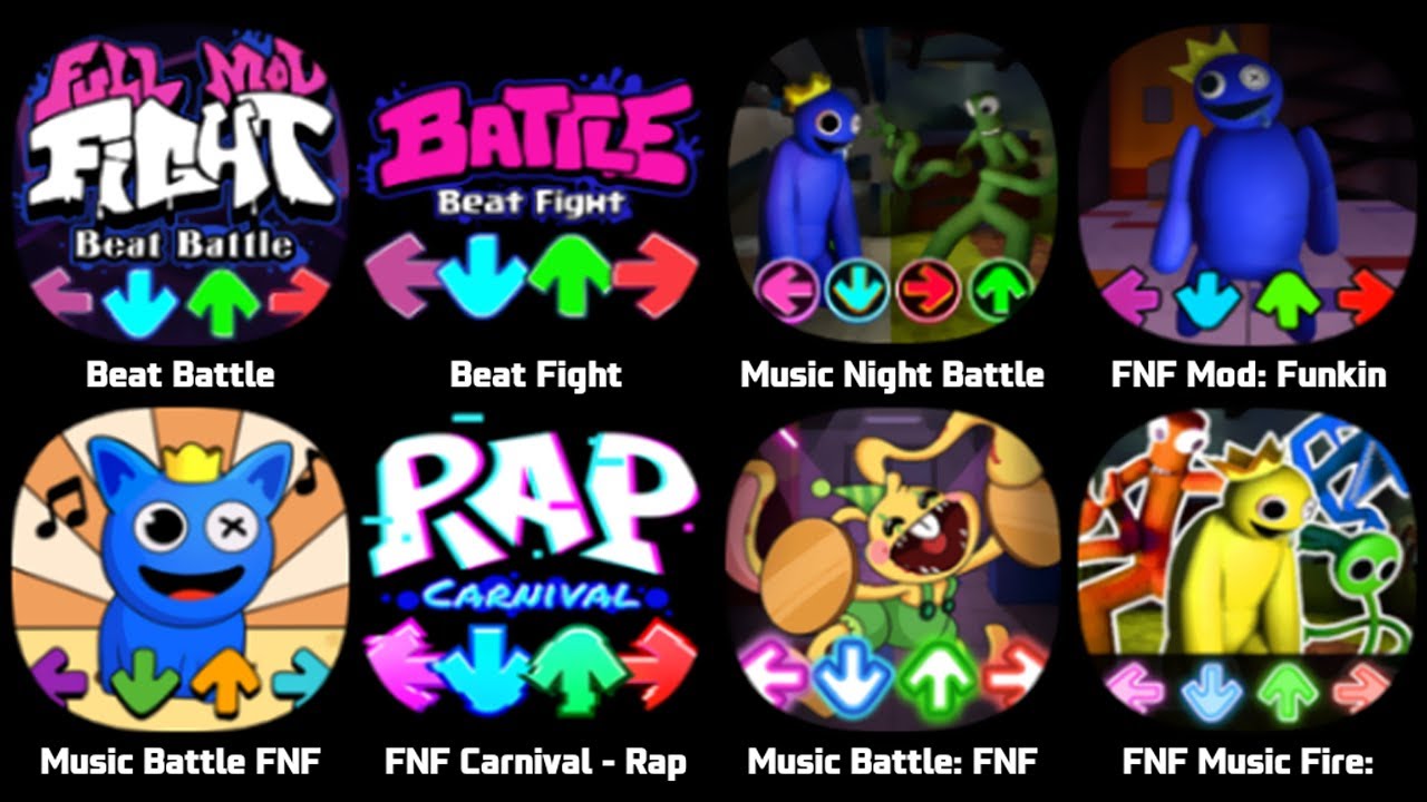 FNF Hypno's Lullaby v2, FNF Gorilla, FNF Rainbow Friends, FNF Playtime ...