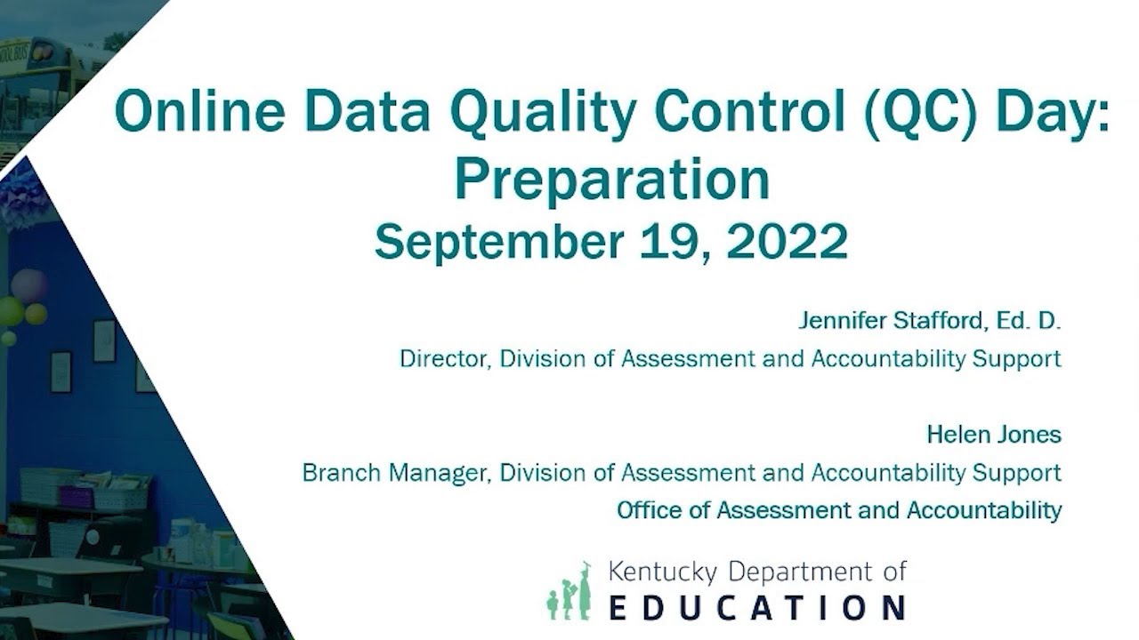 Online Data Quality Control (QC) Day Preparation, September 19, 2022 ...