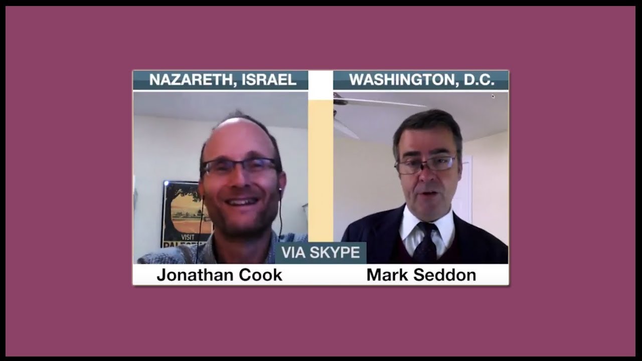 AMEU Jonathan Cook Interview for Link Issue: Apartheid Israel - YouTube