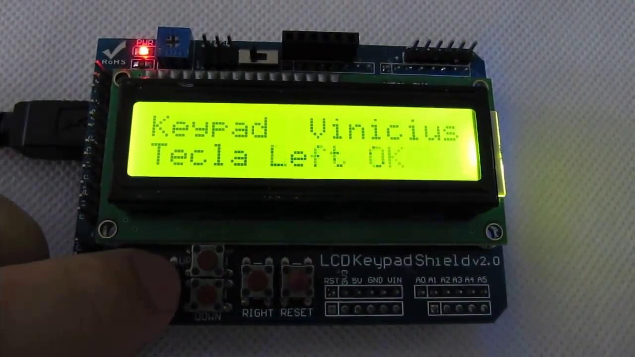 Arduino LCD KeyPad Shield - YouTube