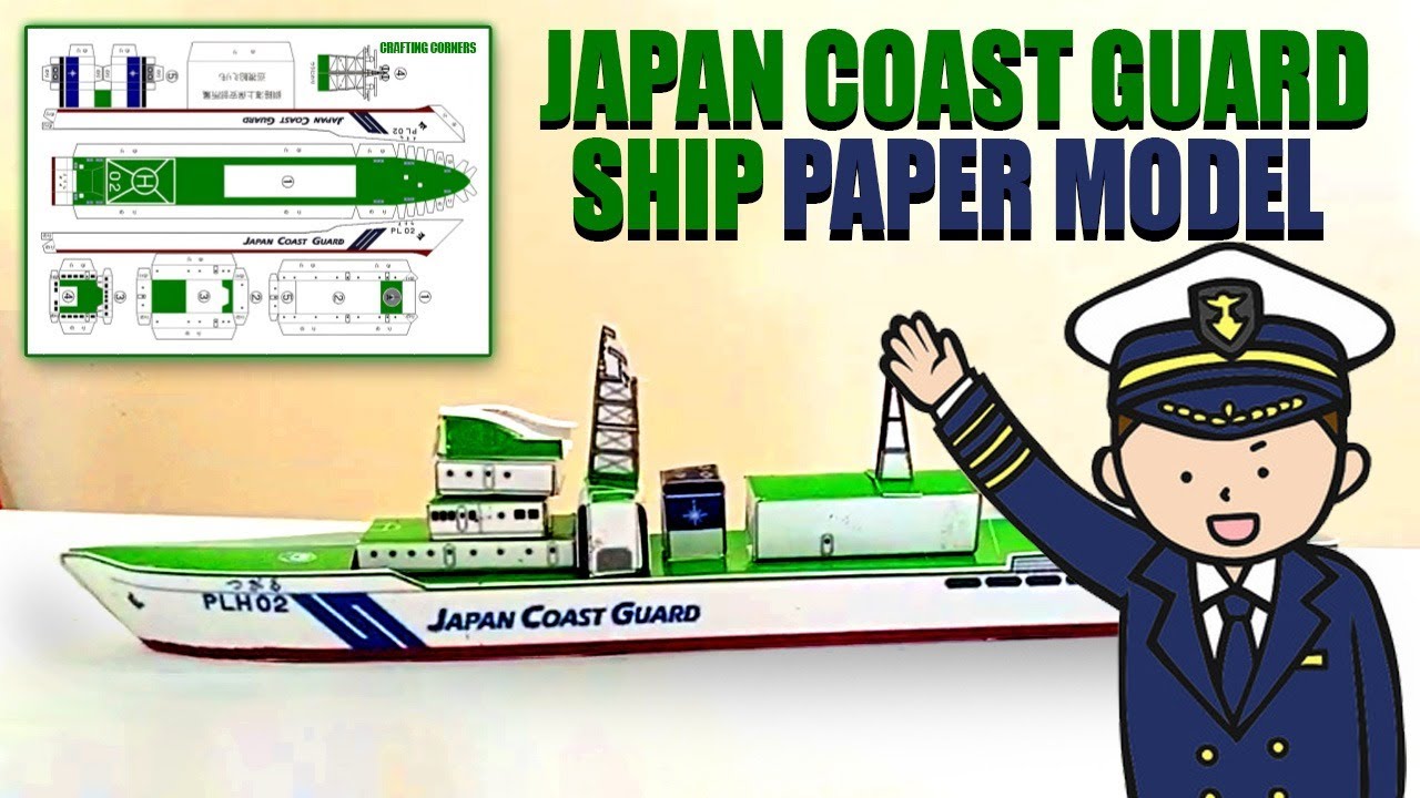 How to Make Paper Ship Japan Coast Guard | Diy paper ship - YouTube