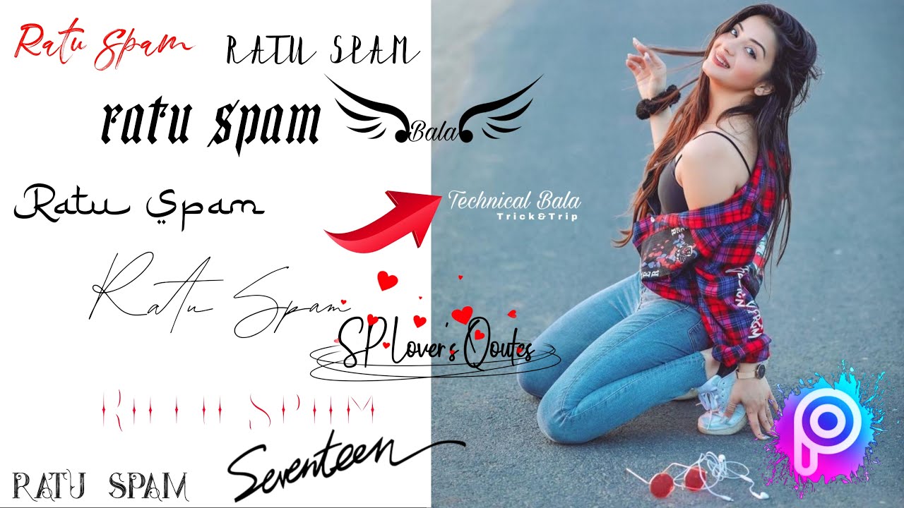 How To Create Own Signature Logo in PicsArt | PicsArt se Signature Logo ...