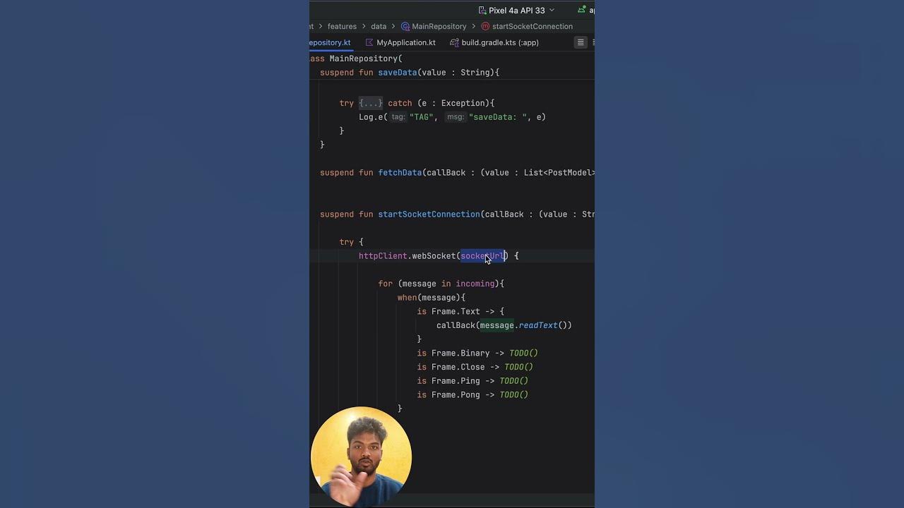 Websocket connection using Ktor in English - YouTube