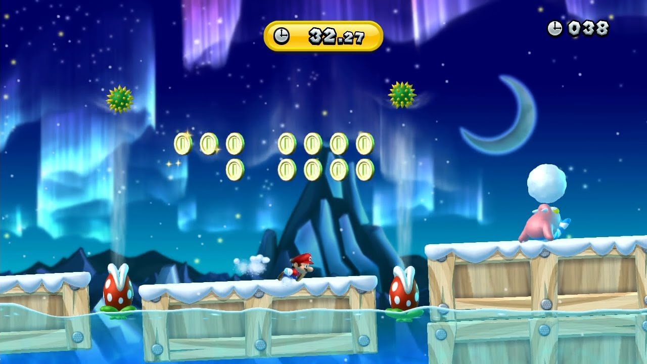 New Super Mario Bros. U -- Fliprus Crossing (Gold Medal) - YouTube