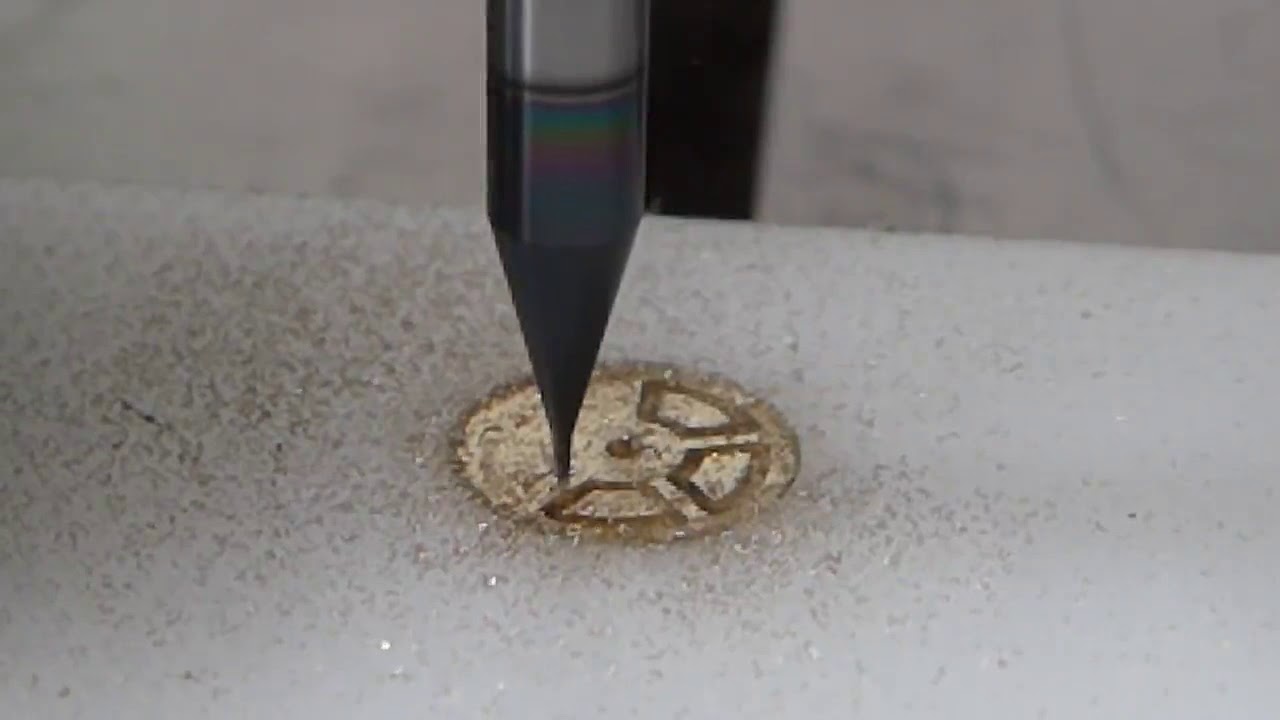 Cutting watch wheel spokes and the centre hole - YouTube