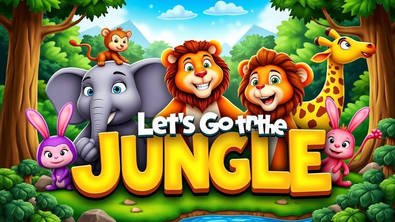 Going to the Jungle Poem | Wild Animals for kids | Nursery Rhymes ...