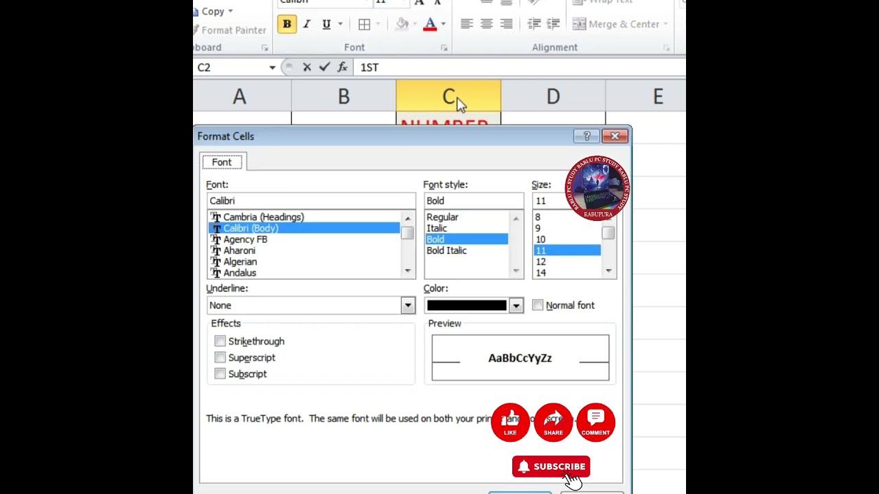 Excel in Number 1st 2nd 3rd Type #number #excel #excel #excelfunction - YouTube