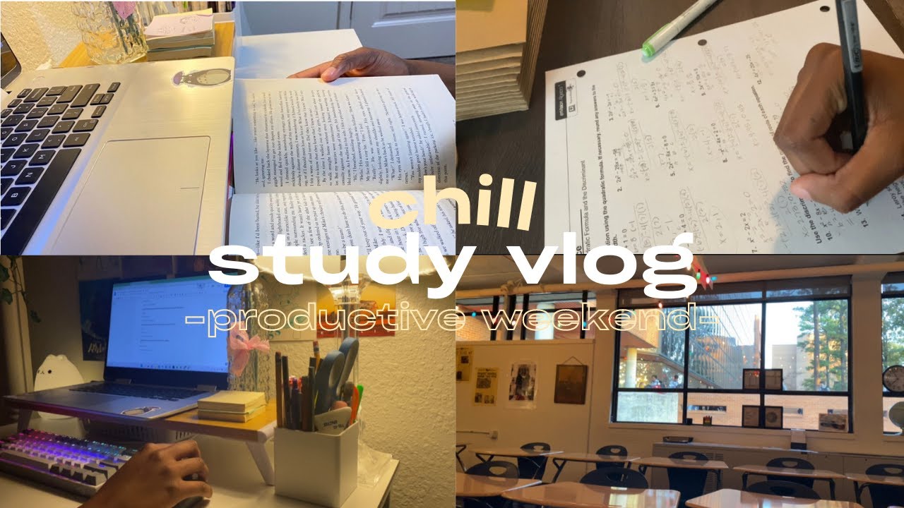 chill study vlog🪴| mini notion tour, productive weekend, studying ...