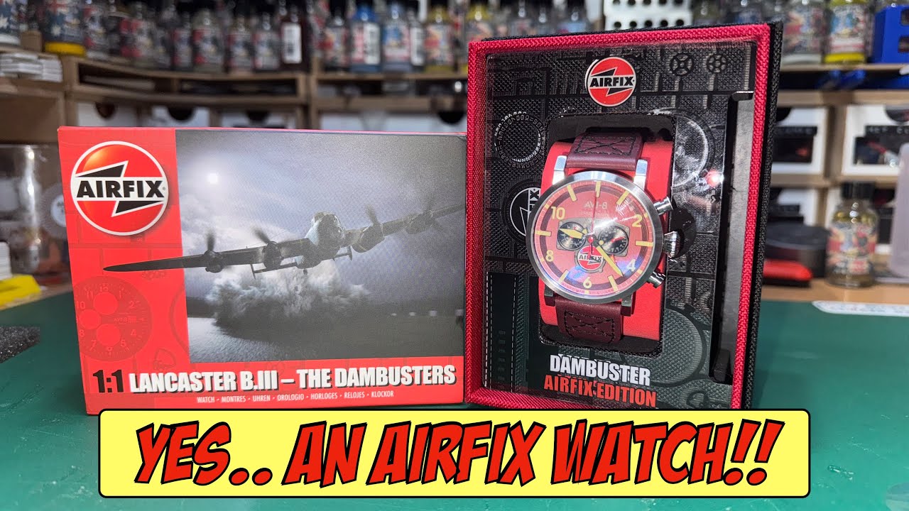 Yes.. An AIRFIX WATCH!! Dambuster Timepiece AVI-8 Review - YouTube