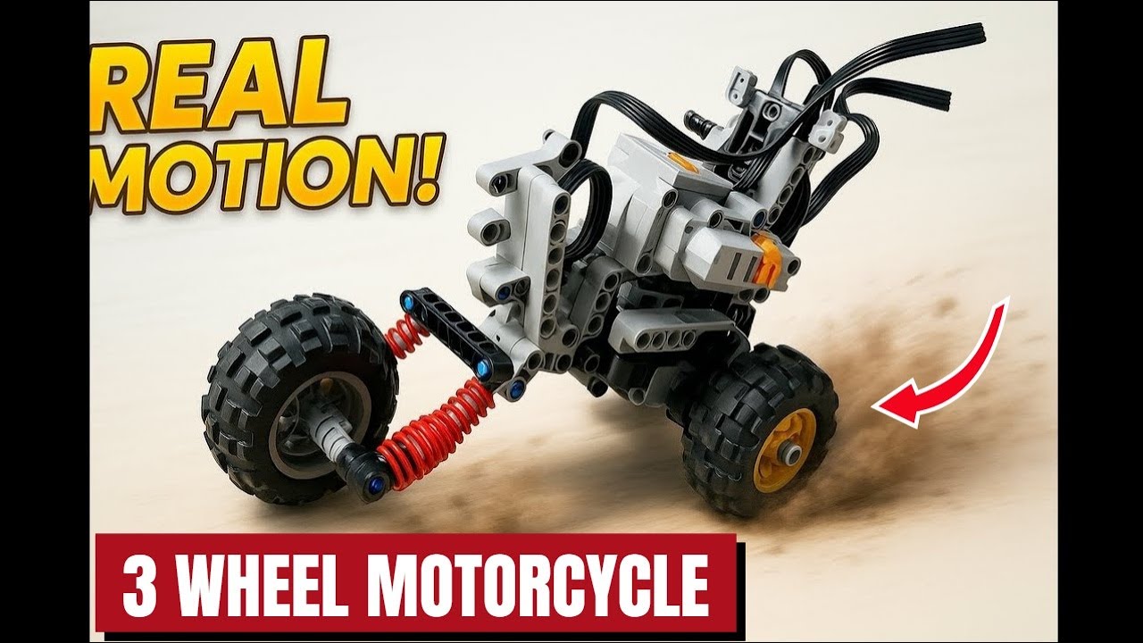 LEGO - 3 wheel off road motorcycle I ASRM - YouTube