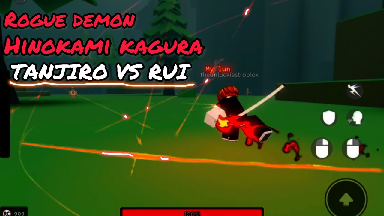 Rogue demon hinokami kagura! | Tanjiro vs rui - YouTube