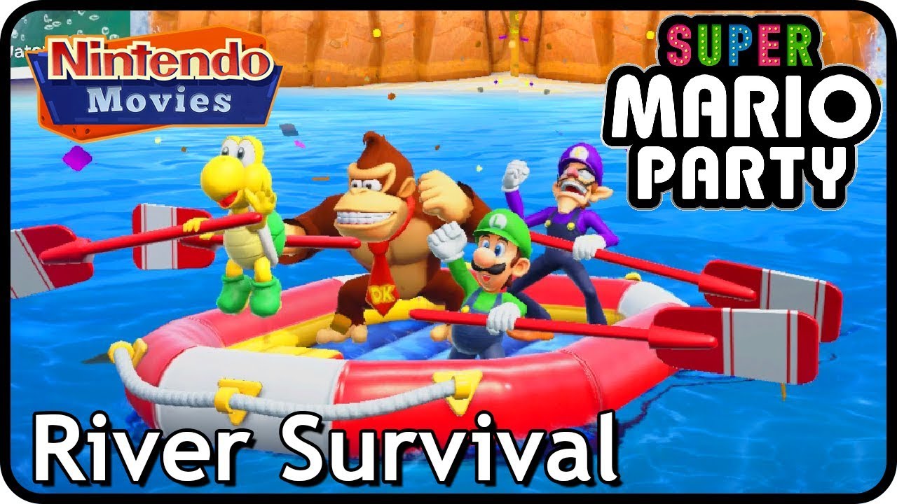 Super Mario Party: River Survival (All Ends / Branches, 4 Players ...