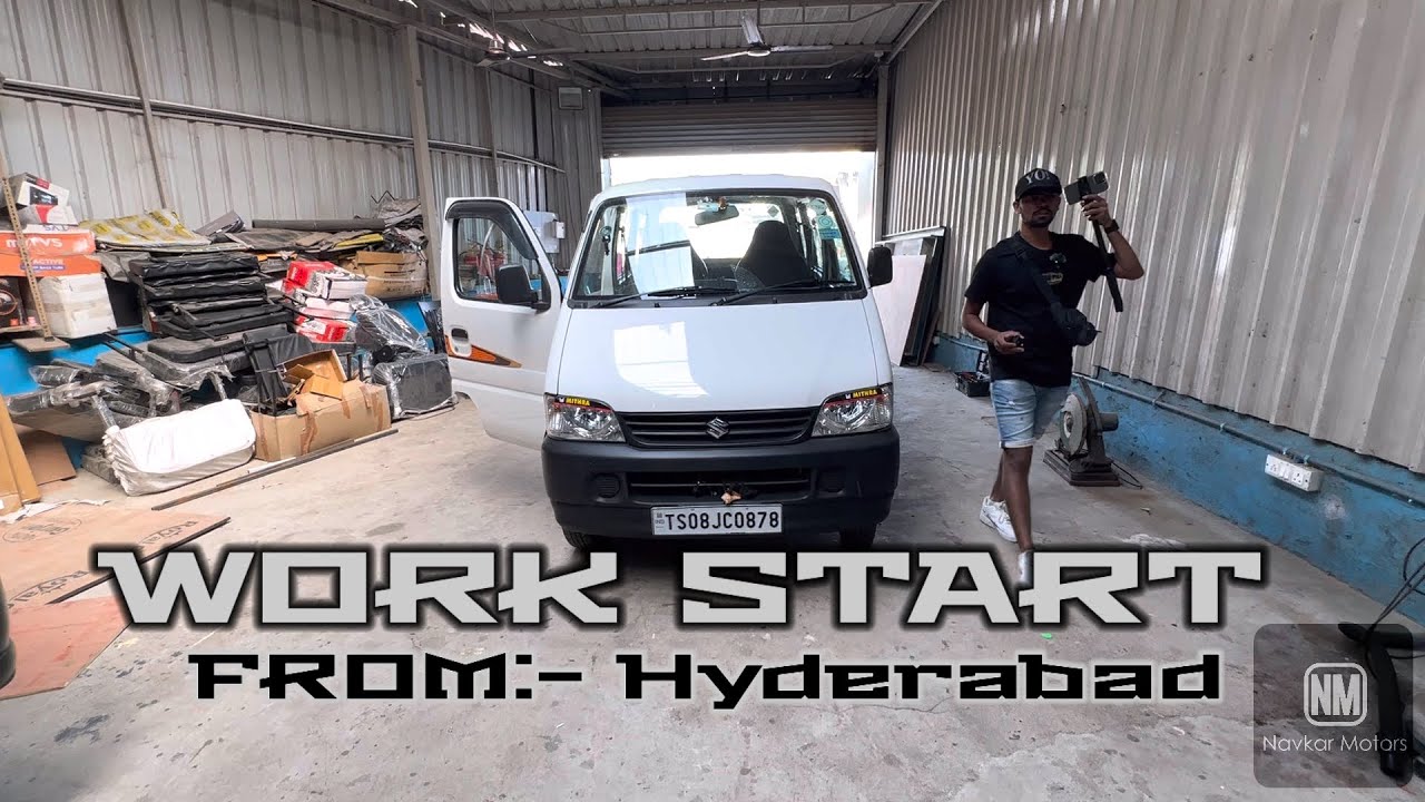Work start for Maruti eeco bs6 Model convert to vanity van || Navkar ...