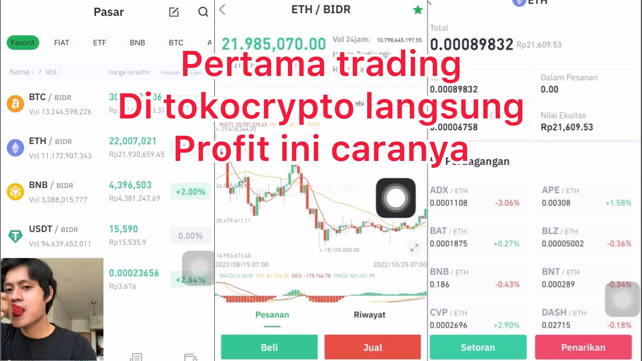 Cara trading harian di tokocrypto dengan modal 19 ribu biar untung ...