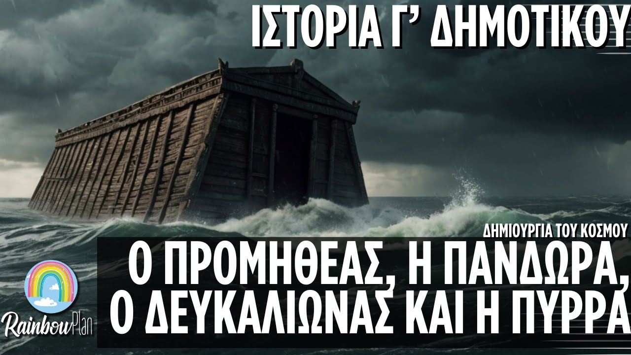 Ιστορία για παιδιά Γ' Δημοτικού - Ο Προµηθέας, η Πανδώρα, ο Δευκαλίωνας ...