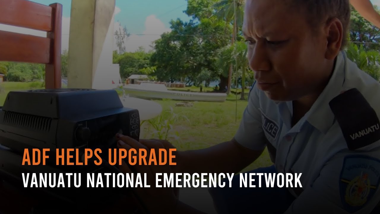 ADF helps upgrade Vanuatu National Emergency Network - YouTube