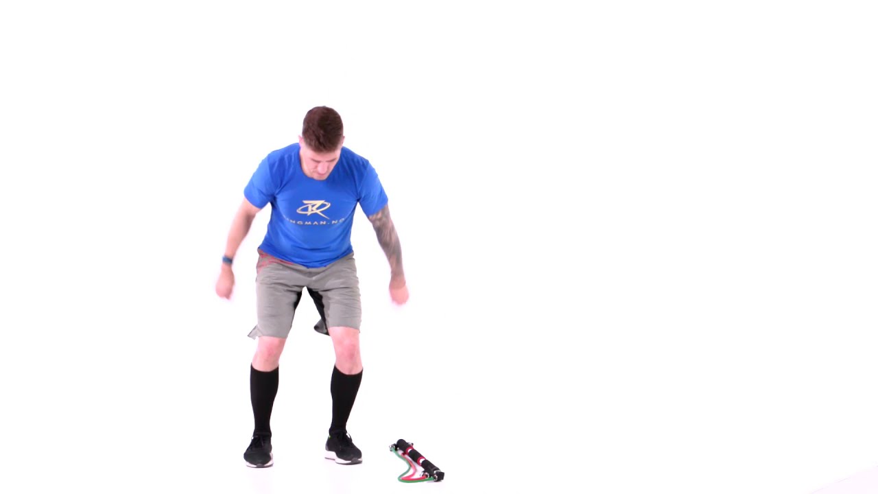 Lateral squat jump over bar - YouTube