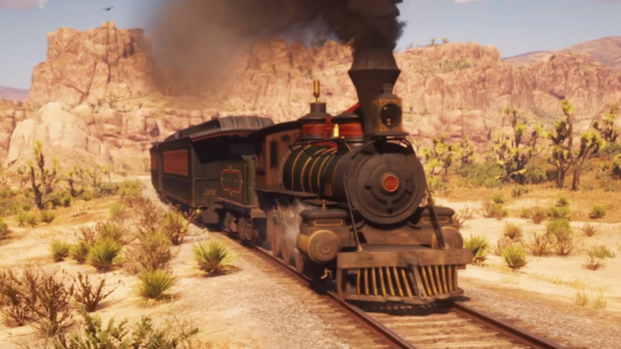 RED DEAD REDEMPTION 2 PS4 [Free Roam Gameplay] - Train Driving - YouTube