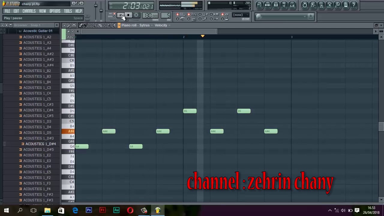 Tutorial membuat instrument musik di FL Studio 10 - YouTube