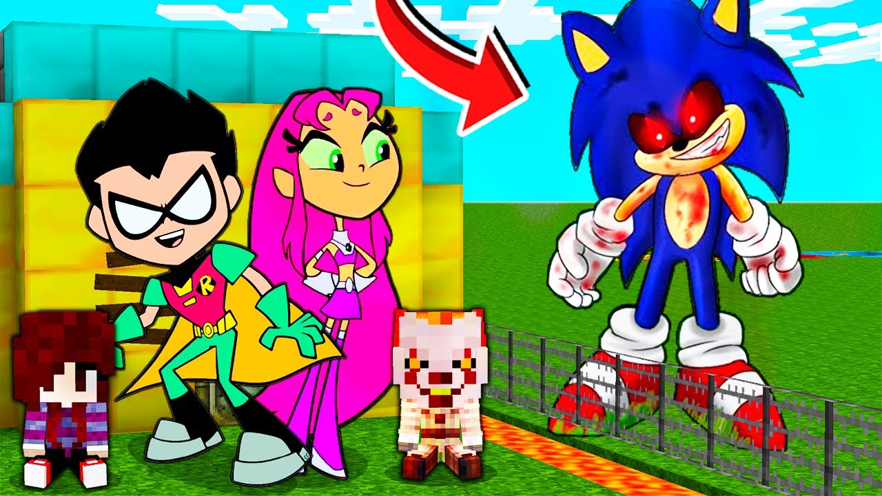 ROBIN E ESTELAR PROTEGE BEBÊ DE UM APOCALIPSE DE SONIC.EXE - YouTube