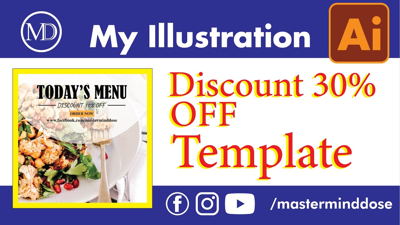 How to make Template Design || Adobe Illustrator || Tutorial || - YouTube