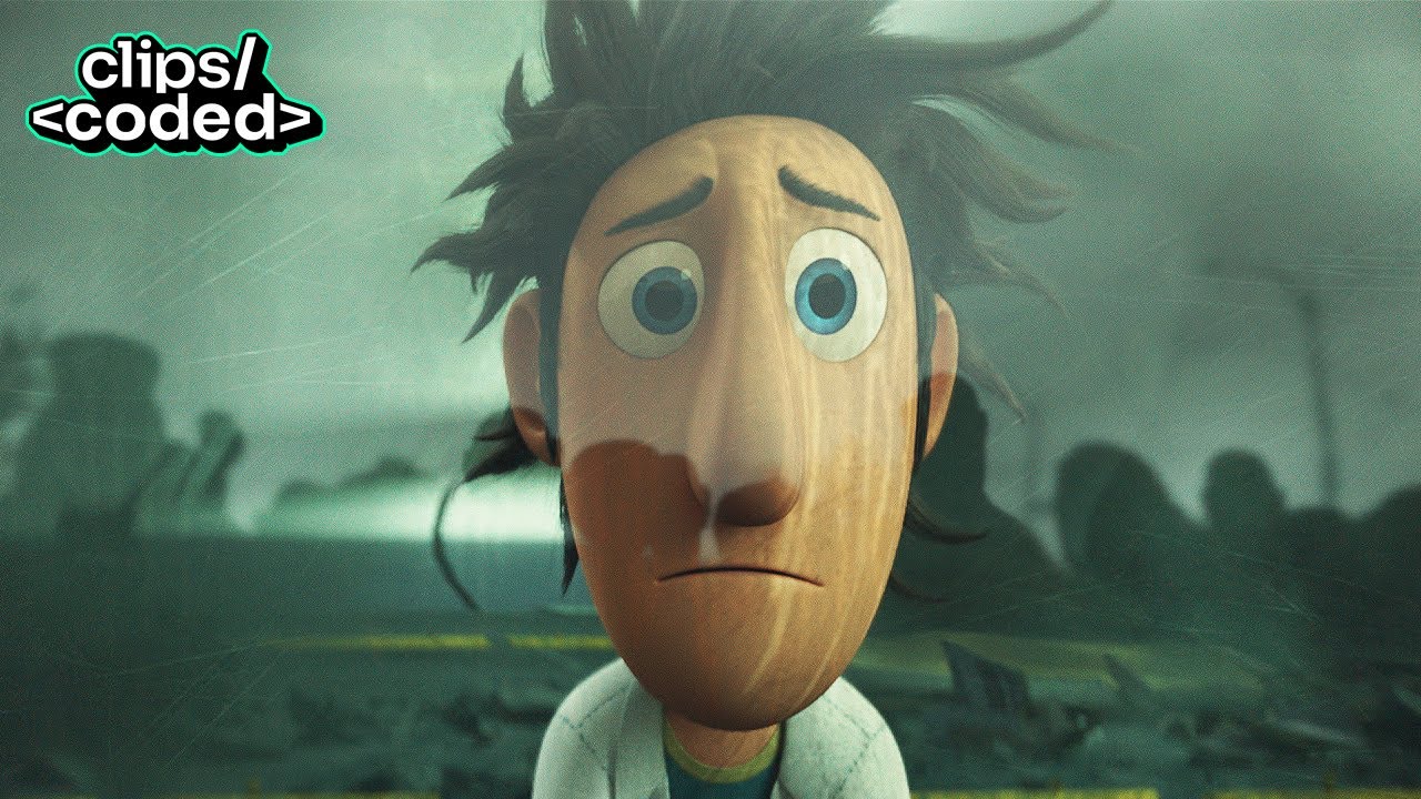 cloudy with a chance of meatballs (2009) - when sardine land gets wrecked - YouTube