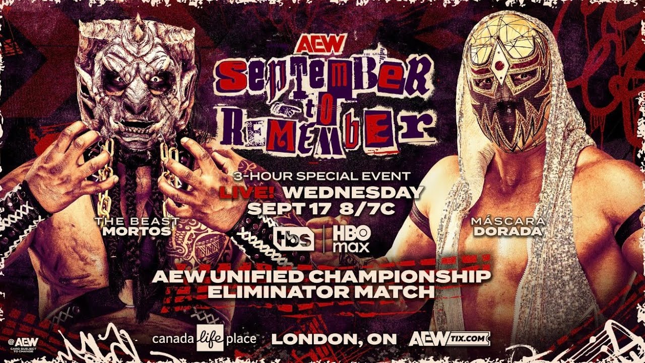 The Beast Mortos vs Mascara Dorada | AEW SEPTEMBER TO REMEMBER 2025 ...