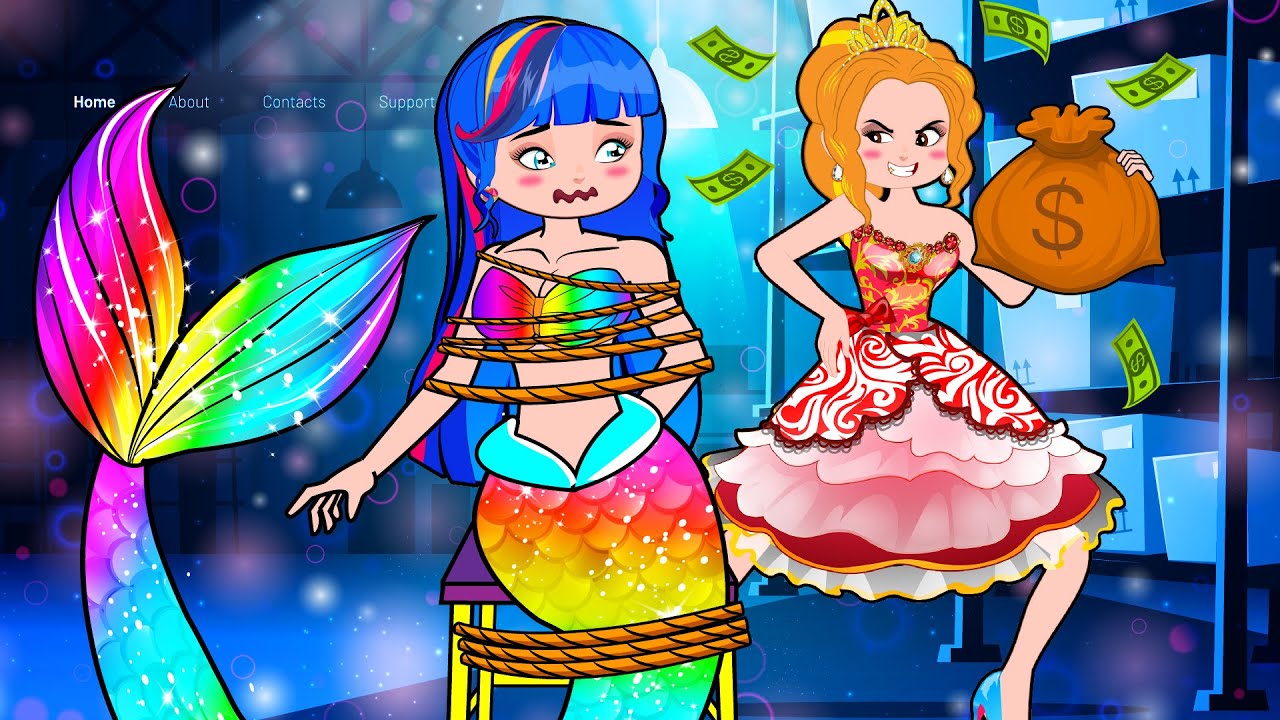 Poor Little Mermaid has a Baby?! - Very Sad Back Story! | Poor Princess ...