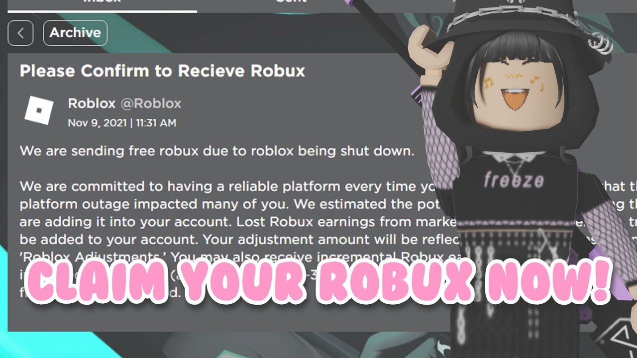 ROBLOX IS GIVING ROBUX AFTER BEING DOWN FOR 3 DAYS?! - YouTube
