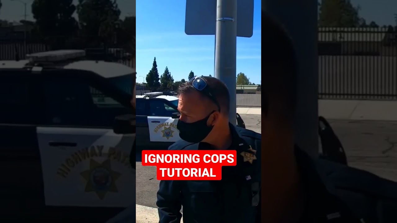 IGNORING COPS TUTORIAL - #ytshort #yt #ytshorts #police #johnny50 # ...